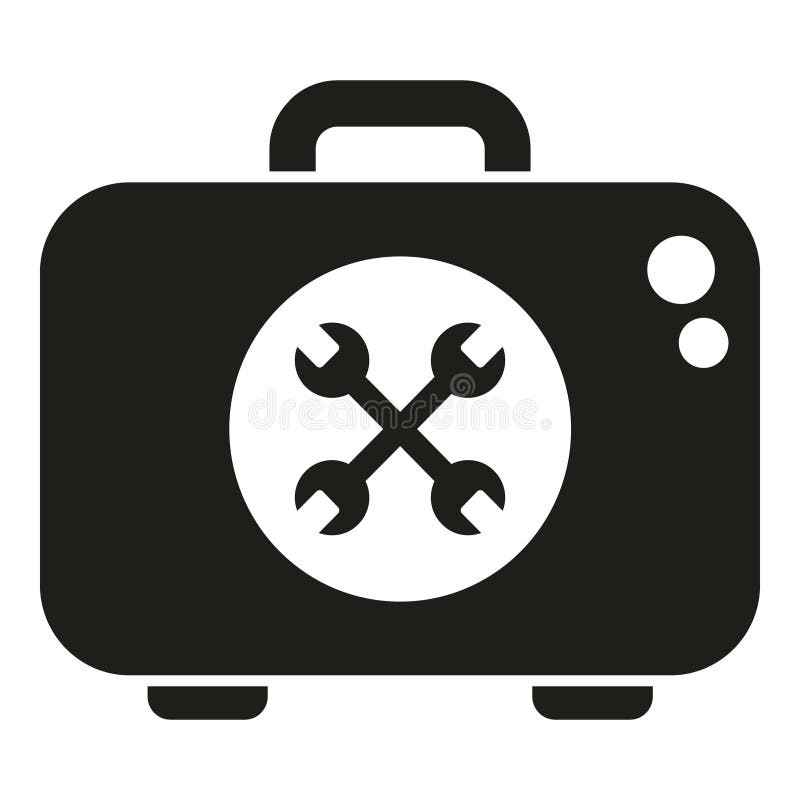Laptop Repair Tool Box Icon Simple Vector. Button Tool Stock ...