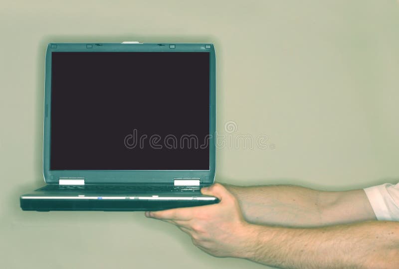 Hand held computer stock photo. Image of alone, tool, screen - 40636