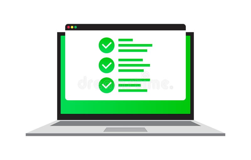 Laptop Approval Stock Illustrations – 952 Laptop Approval Stock ...