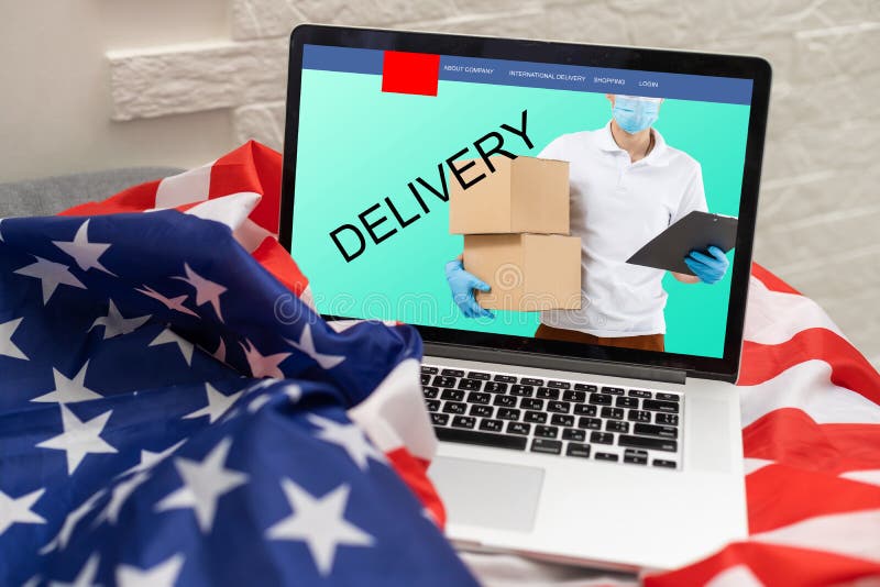 Laptop Screen Displaying a Delivery Tracking Concept Stock Image ... Laptop Screen Displaying a Delivery Tracking Concept Stock Image ...