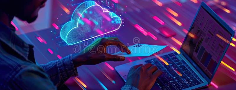 A Laptop Screen Displaying the Interface for Transferring Files To ...