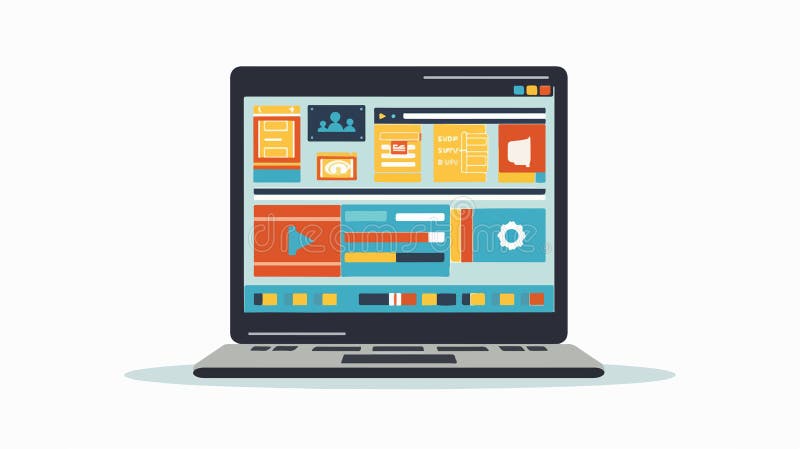 A Laptop Screen Displaying an Online Video Interview, Symbolizing the ...