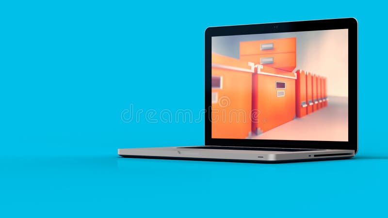 Laptop screen graphics stock illustration. Illustration of network ...