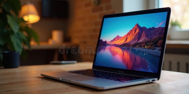 Laptop Screen, Home Office, Over Shoulder View, Home Office, Work from ...