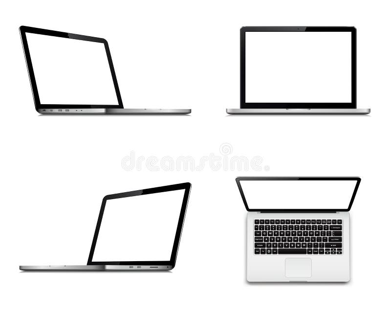 Laptop Mockup Vector Stock Illustrations – 15,417 Laptop Mockup Vector ...
