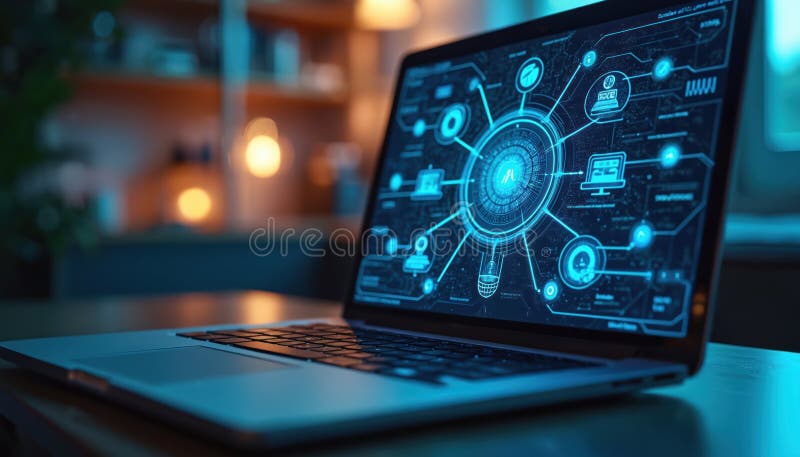 Concept Digital Tech Computer Communication Machine Data Stock ...