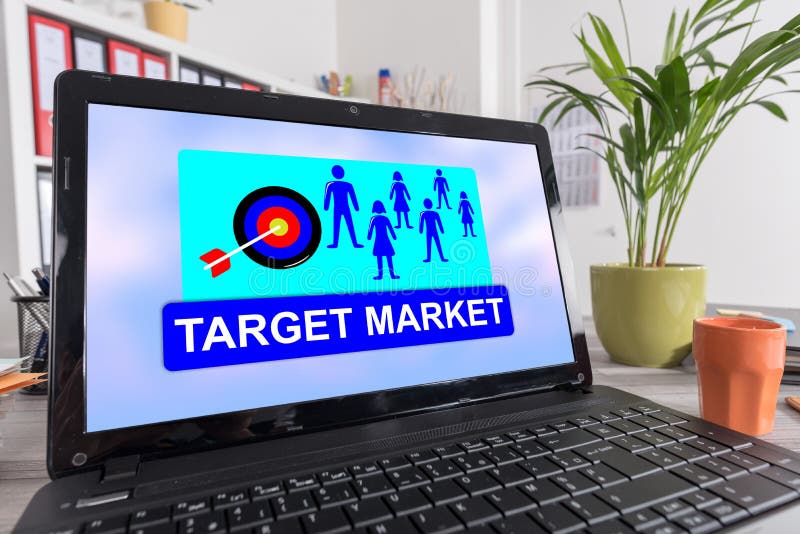 Target Market Concept on a Laptop Stock Image - Image of choice ...