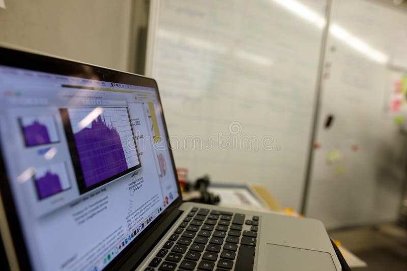 Laptop Screen Under Maintenance Setup, Work-from-home Concept Editorial ...