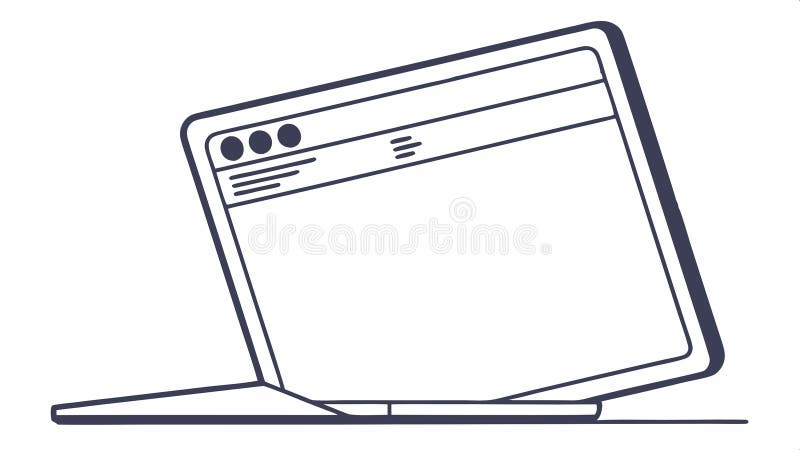 Laptop Screen Vector, Display Interface, Computer Monitor, Digital ...