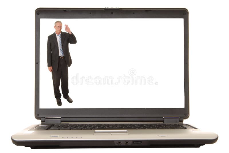 Laptop Senior Executive stock photo. Image of control - 1944330