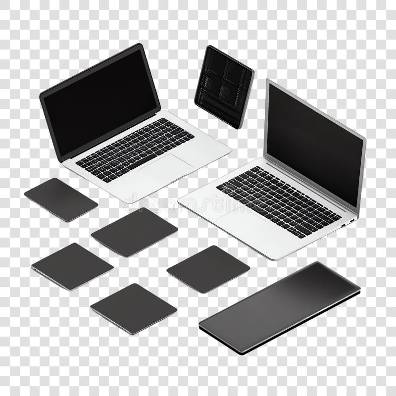 Laptop set stock image. Illustration of desktop, internet - 341522337