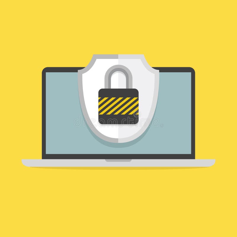 Padlock with Screen, Check and Sign Promoting Password Day Celebration ...