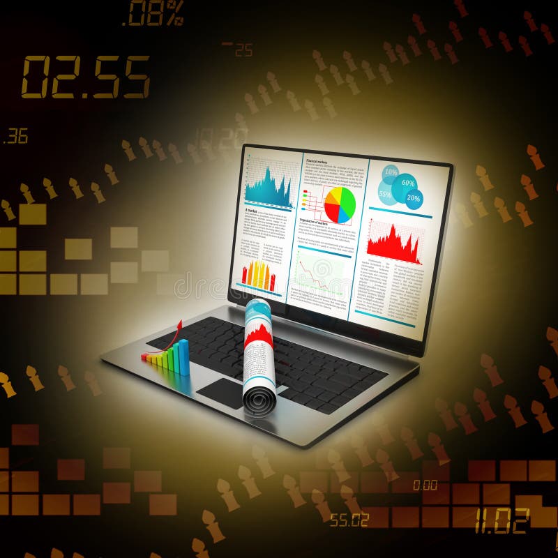 Computer Screen Showing Spreadsheet Stock Illustrations – 118 Computer ...