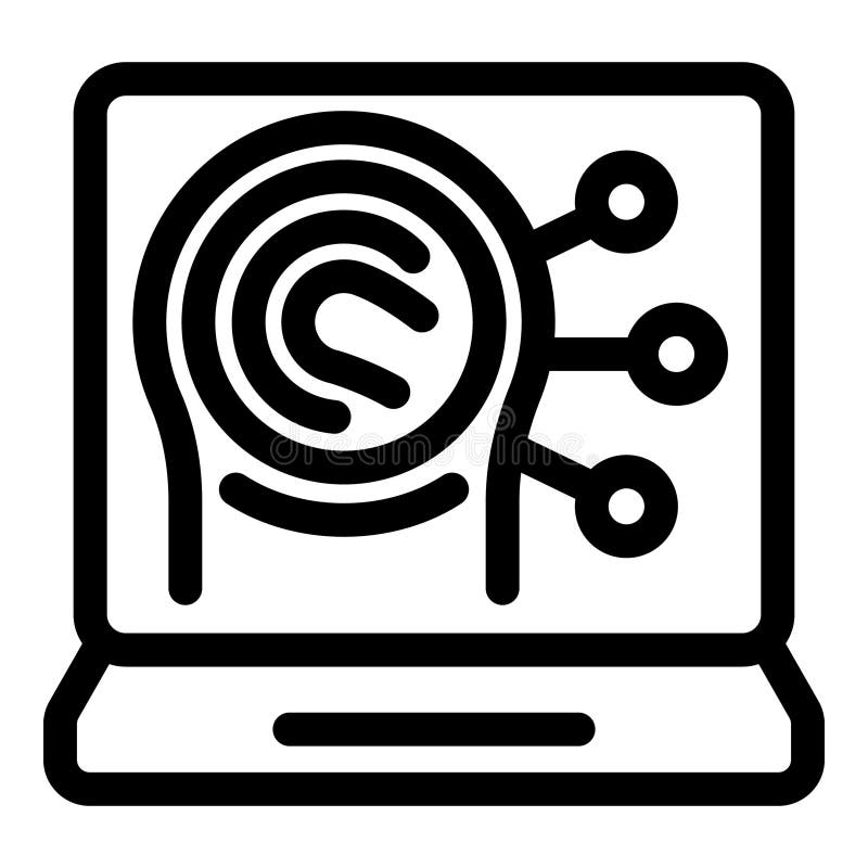 Laptop Showing Fingerprint Scanning for User Authentication Stock ... Laptop Showing Fingerprint Scanning for User Authentication Stock ...