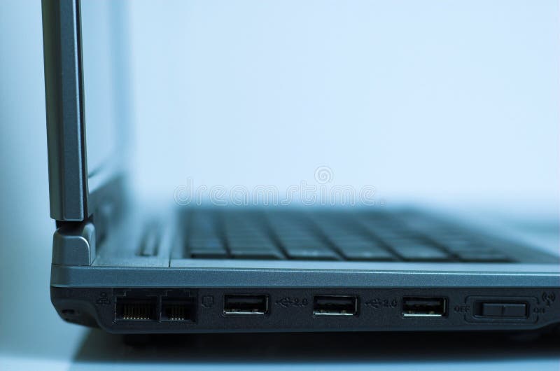 Laptop - side view stock photo. Image of technology, notebook - 3050850