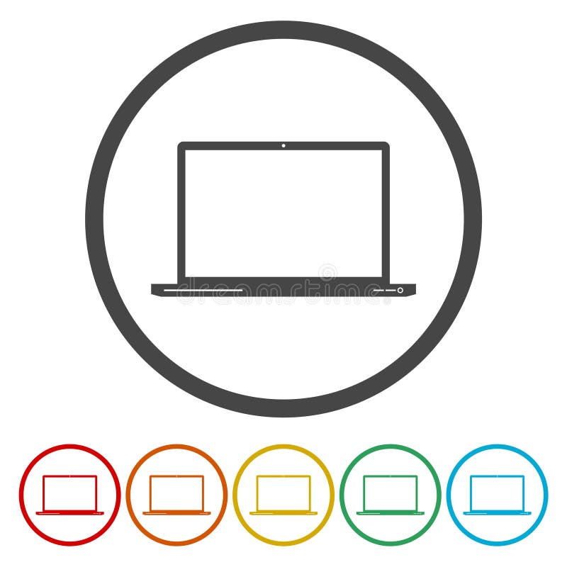 Laptop Simple Flat Vector Pictogram. Illustration Icon Stock Vector ...