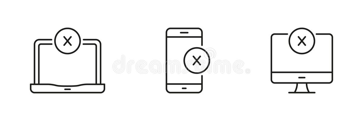 Connectivity Outline Symbol Collection Stock Illustrations – 794 ...