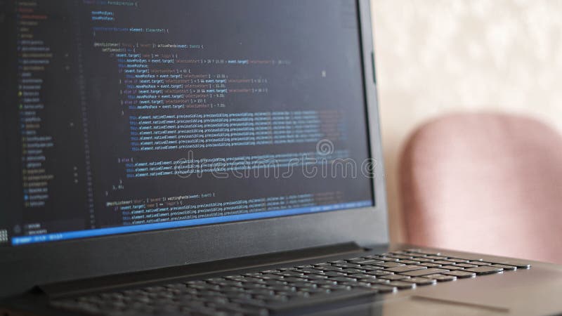 Laptop Software Development, the Modern World, Technology Stock Image ...