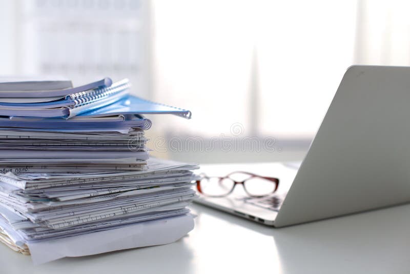 Laptop on Stack of Books stock image. Image of connect - 1410199