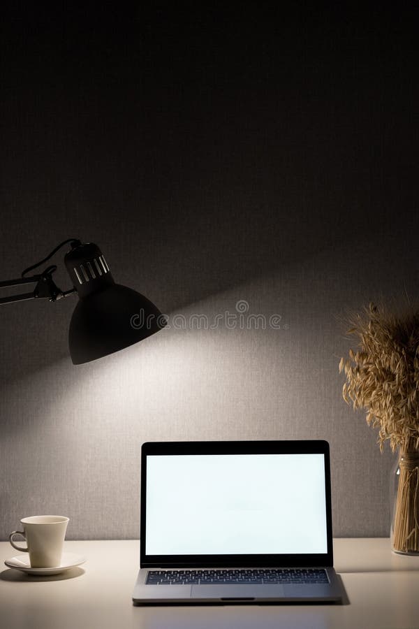 A laptop on the table editorial photo. Image of stay - 179632226