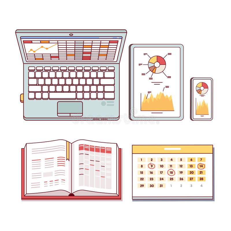 Computer Spreadsheets Stock Illustrations – 124 Computer Spreadsheets ...