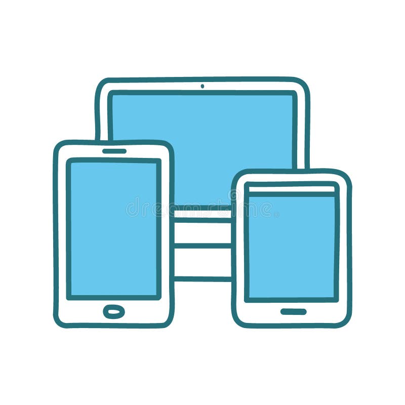 Laptop Tablet Phone. Three Devices, Laptop, Tablet, and Phone ...