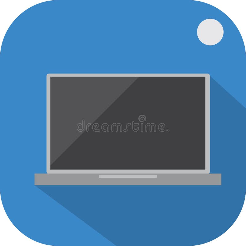 Laptop Tag. Vector Illustration Decorative Background Design Stock ...