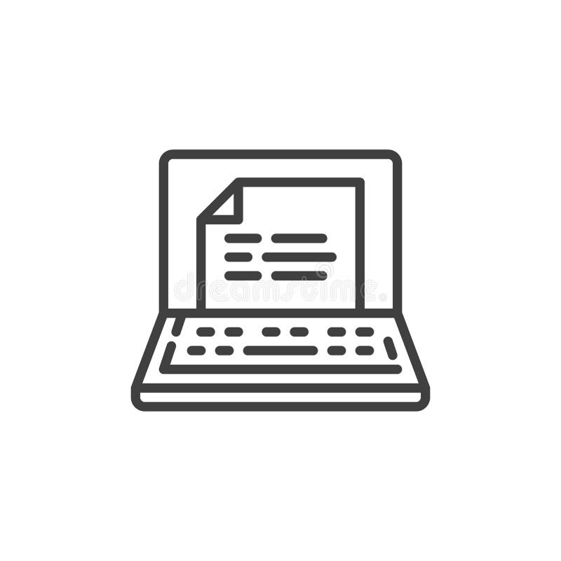 File line icon stock vector. Illustration of data, office - 100694663