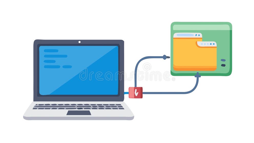Server Connection Vector Illustration Stock Illustrations – 88,912 ...