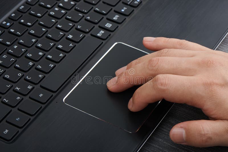 Laptop touchpad stock photo. Image of button, keyboard - 134823866