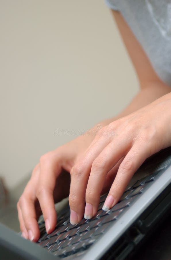 Laptop Typing stock image. Image of secretary, numbers - 2040589