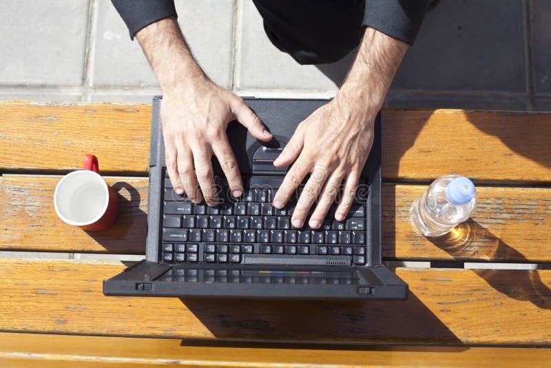 Laptop typing stock image. Image of laptop, computer - 24941579