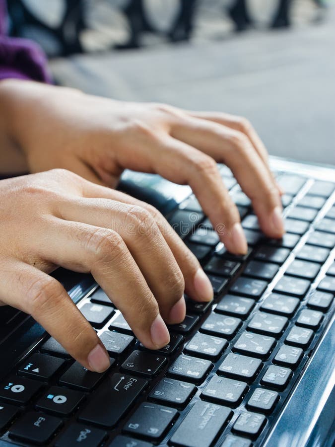 Laptop typing stock image. Image of office, laptop, computer - 28098235