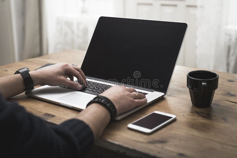 Laptop user stock image. Image of internet, template - 87395823