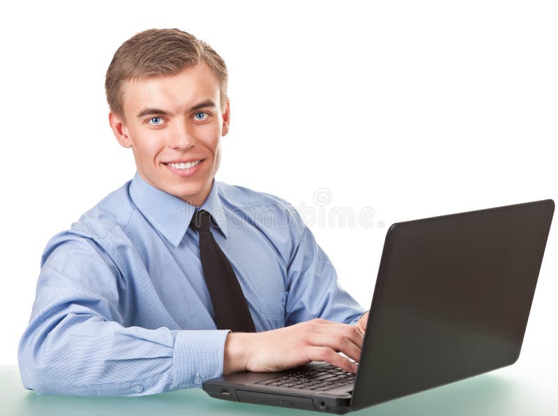 Laptop user at work stock photo. Image of person, surfing - 29073160