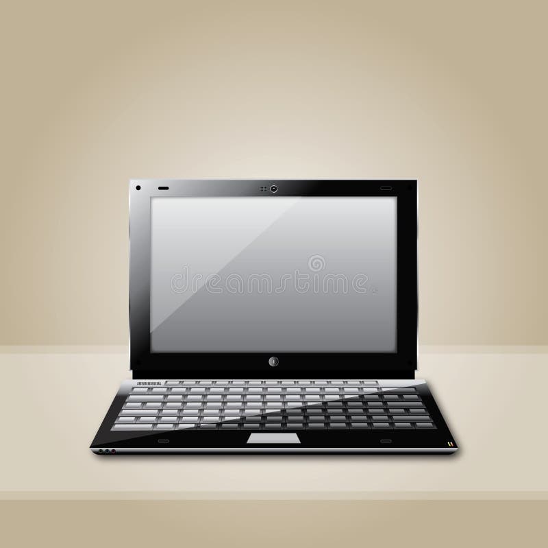 Laptop, vector. stock vector. Illustration of equipment - 14695789