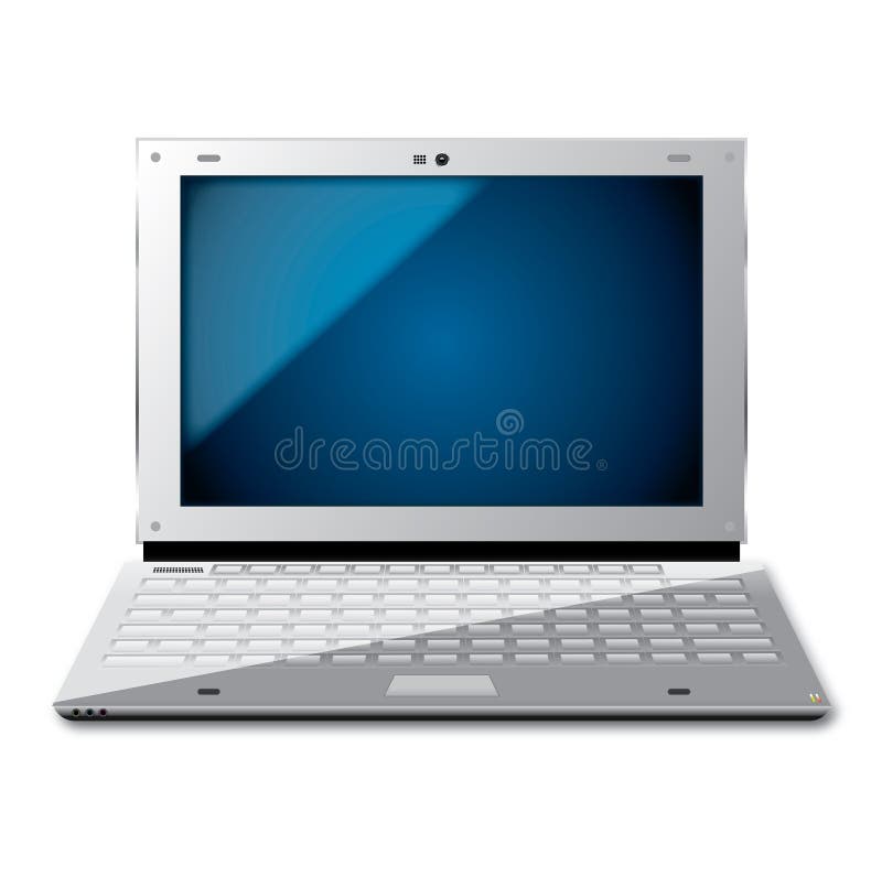 Laptop stock vector. Illustration of detailed, gadget - 3798878