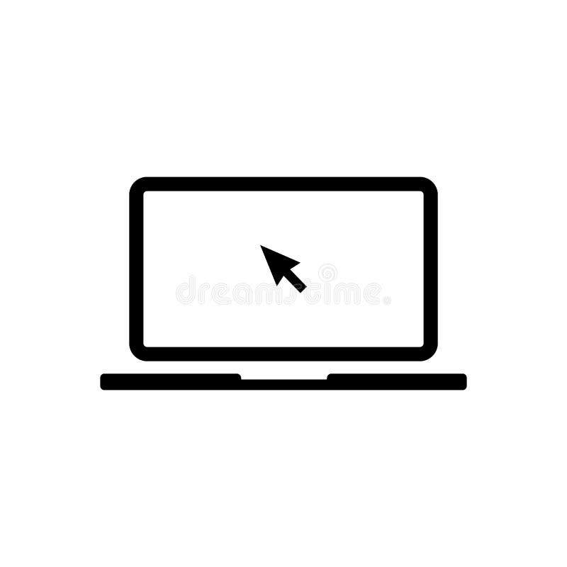 Laptop Vector Icon, Notebook Symbol, Flat Design Stock Vector ...