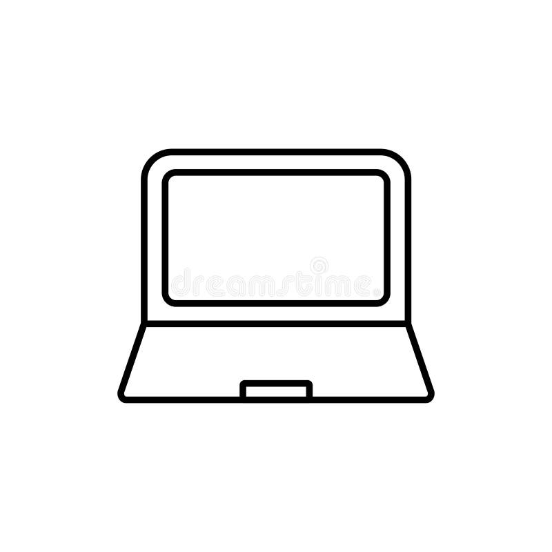 Laptop Vector Icon. Symbol Isolated on White Background. Vector EPS 10 ...