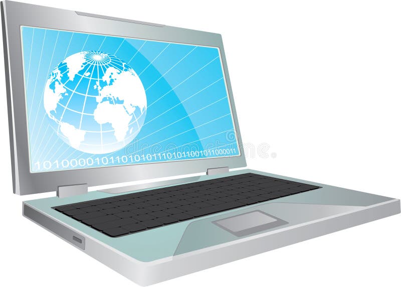 Laptop Computer stock vector. Illustration of keyboard - 6284003