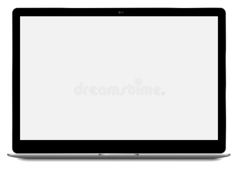 Notebook Laptop Template stock vector. Illustration of mobility - 182148614