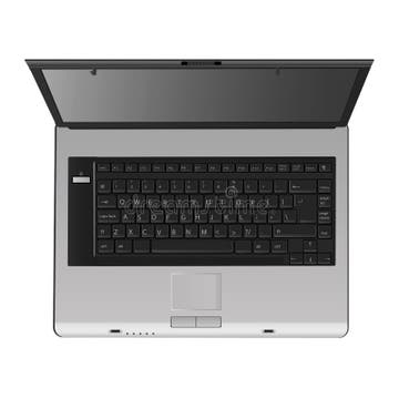 Laptop vector (top view) stock image. Image of mobility - 5606927