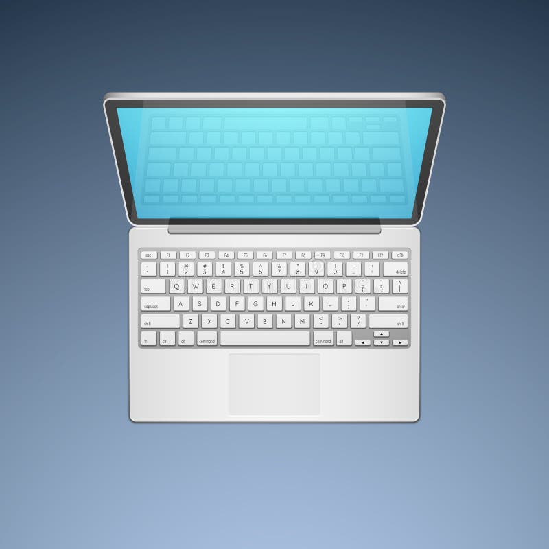 Laptop-Vektor-Illustration vektor abbildung. Illustration von internet ...