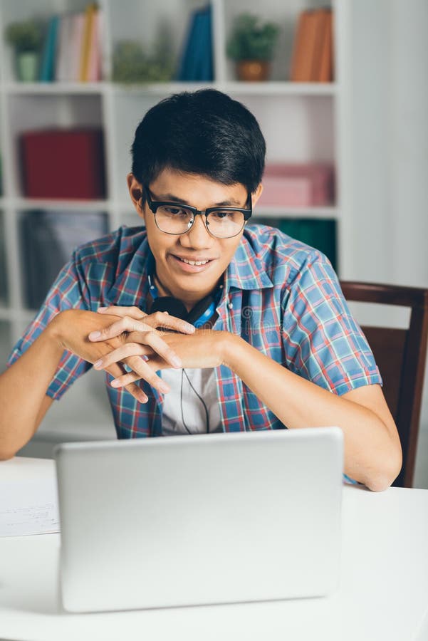 Female Student with a Laptop and Notebook Stock Image - Image of ...