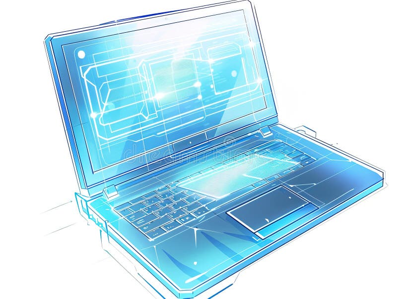 Laptop Visualization with Augmented Reality Transparent Laptop in ...