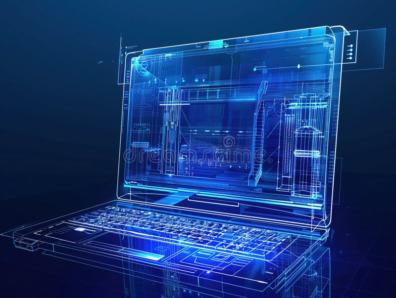 Laptop Visualization with Augmented Reality Transparent Laptop in ...