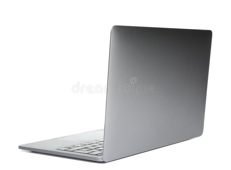 Laptop on White Background. Stock Photo - Image of digital, business ...