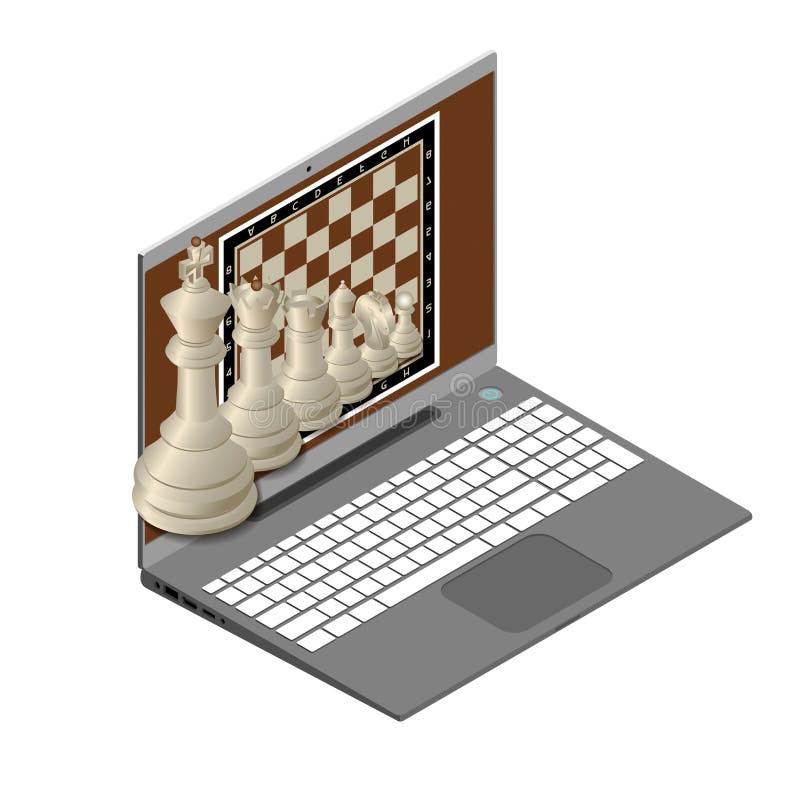 Playing Chess Computer Stock Illustrations – 178 Playing Chess Computer ...
