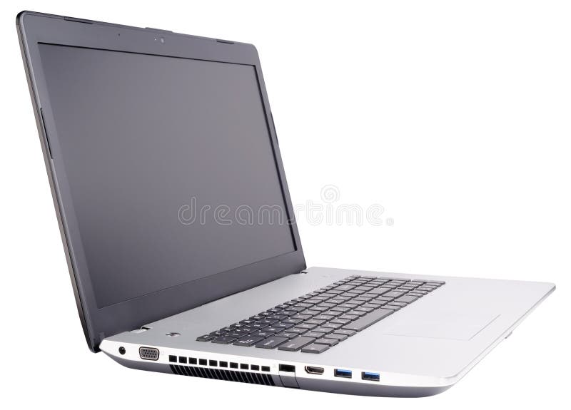 Open laptop rear view stock photo. Image of notebook - 25713214