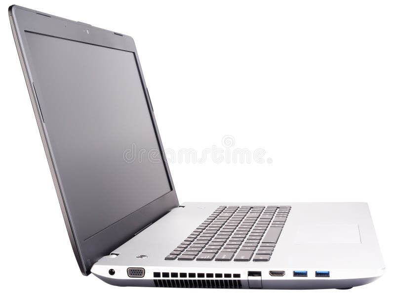 Open laptop rear view stock photo. Image of notebook - 25713214